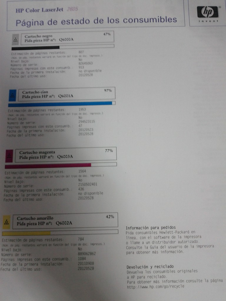 Calibrar colores en las impresoras HP LaserJet Serie 2600